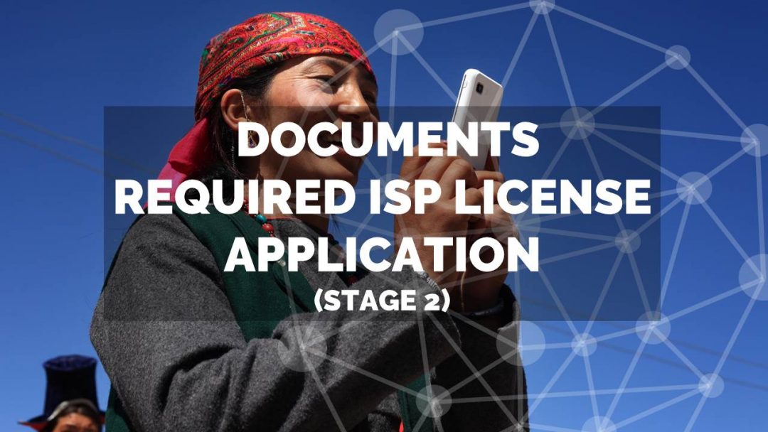 Documents required for ISP License Application in India - Stage 1 & 2